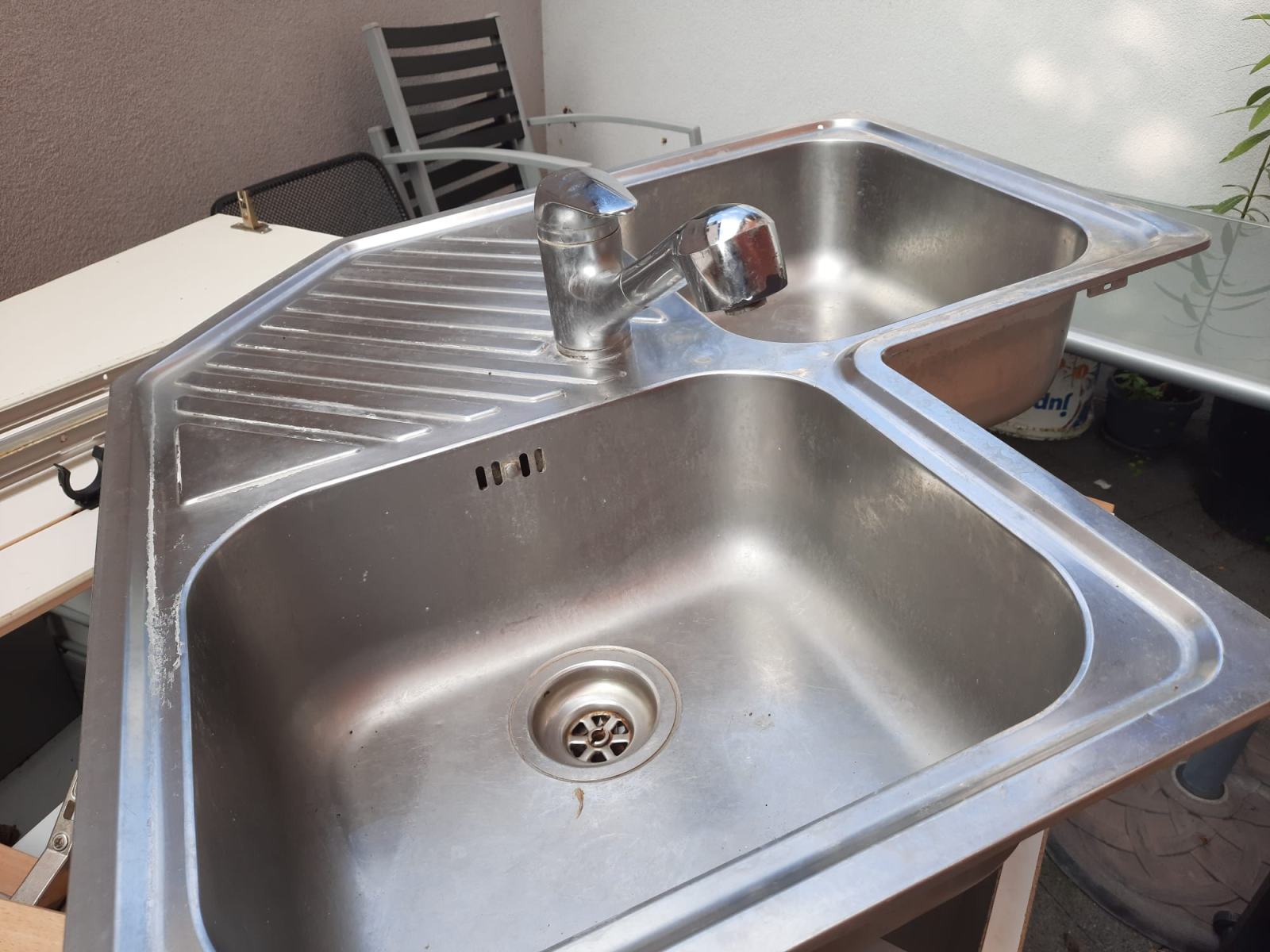 Dupli kutni inox sudoper