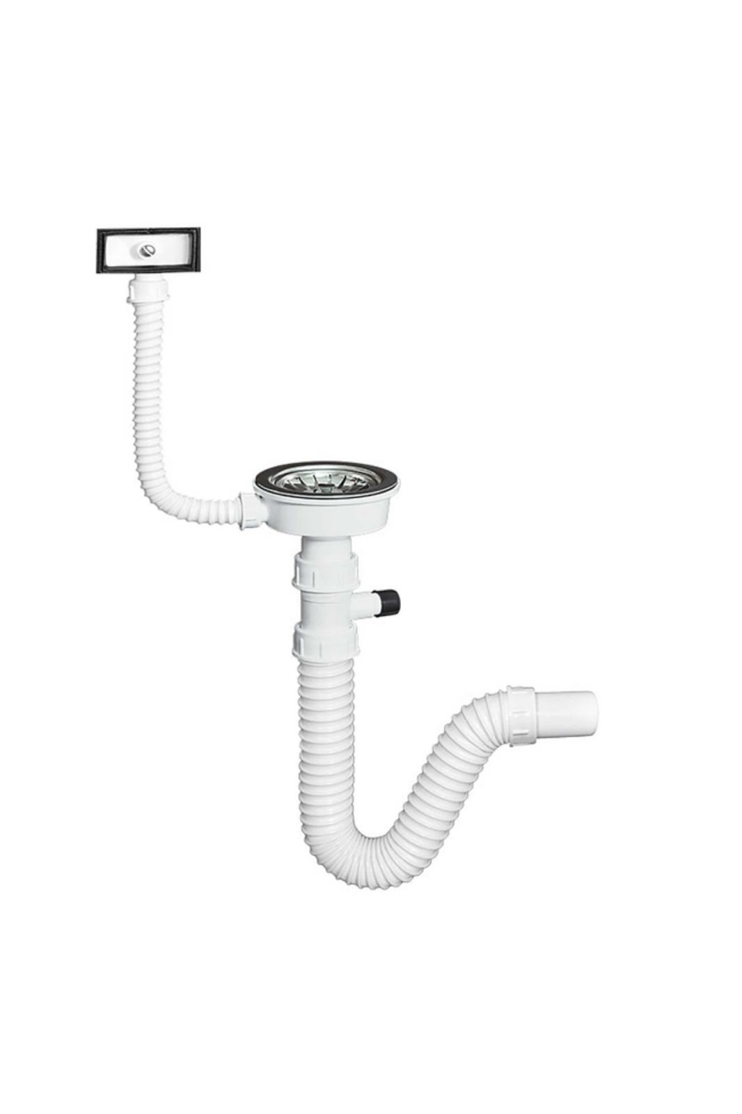 Sifon za sudoper Voxort 1/1, s preljevom, promjer 115 mm, fleksibilan