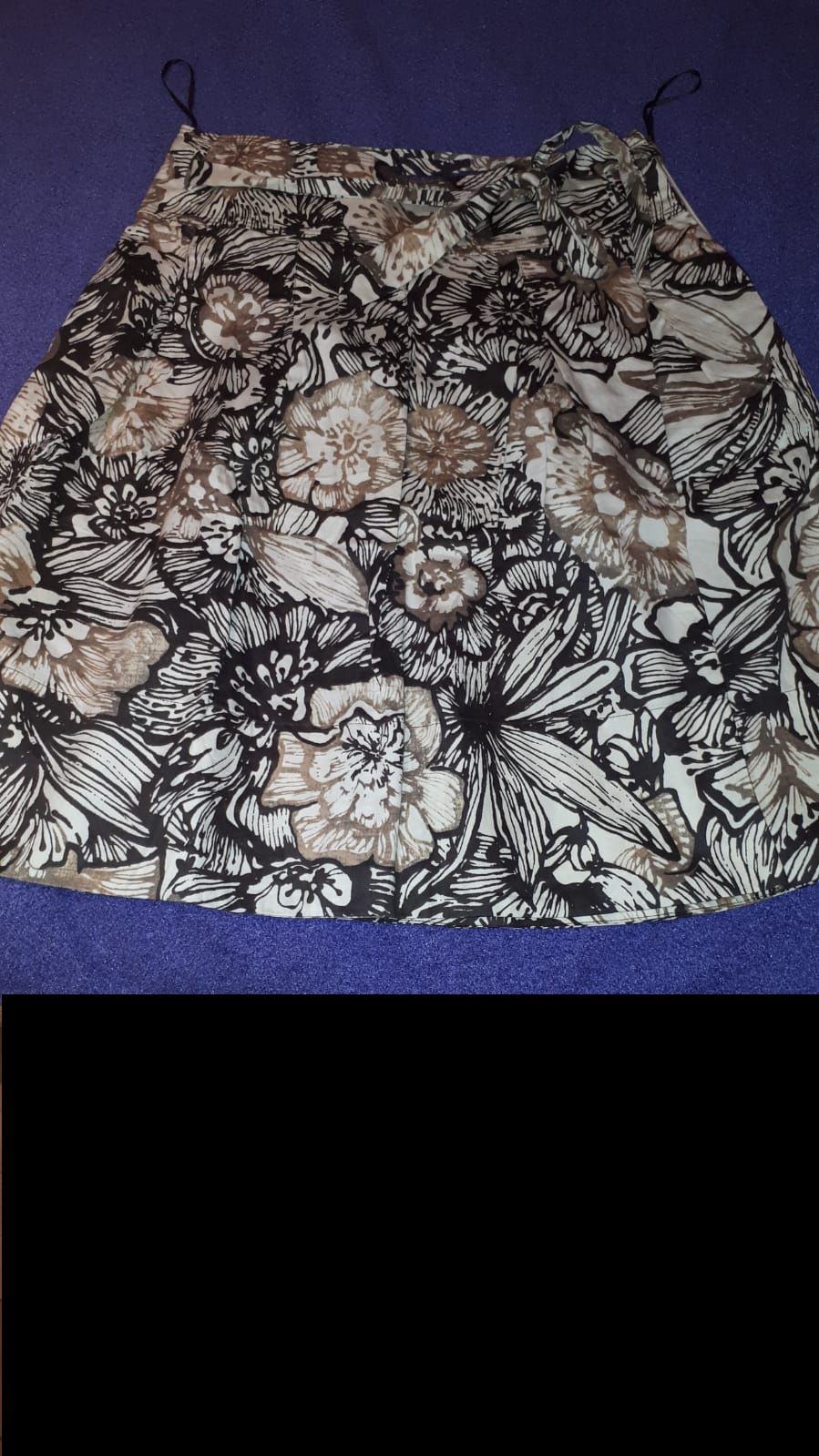 NOVA MANGO SUKNJA ŠOS 36 38 FALDE PRINT VELIKI CVJETOVI