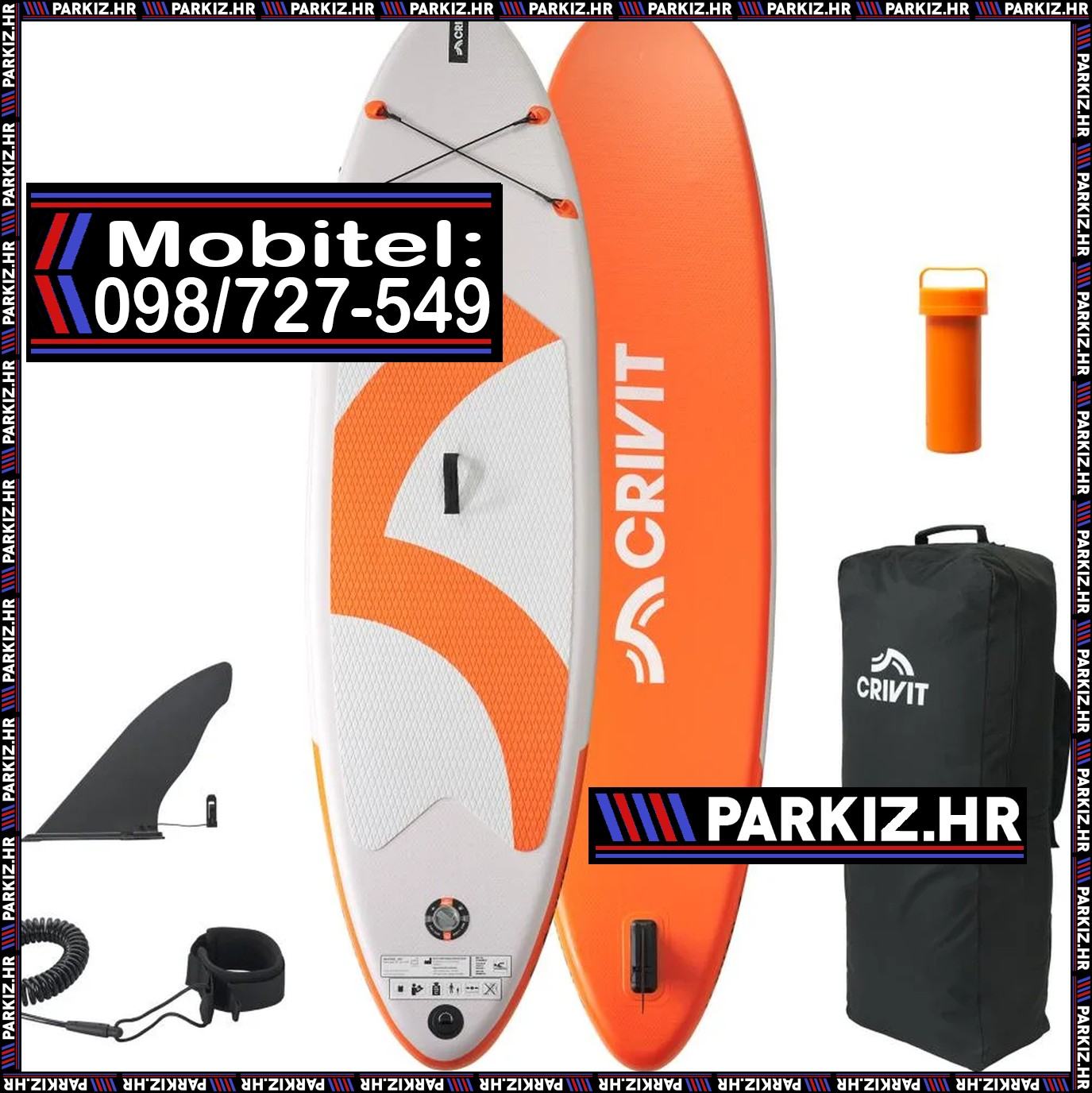 Crivit SUP daska za početnike s jednom komorom (NOVO)