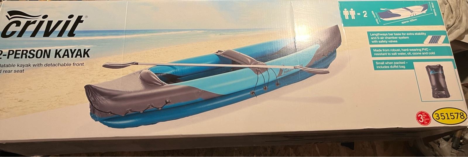 Kajak crivit za dvije osobe