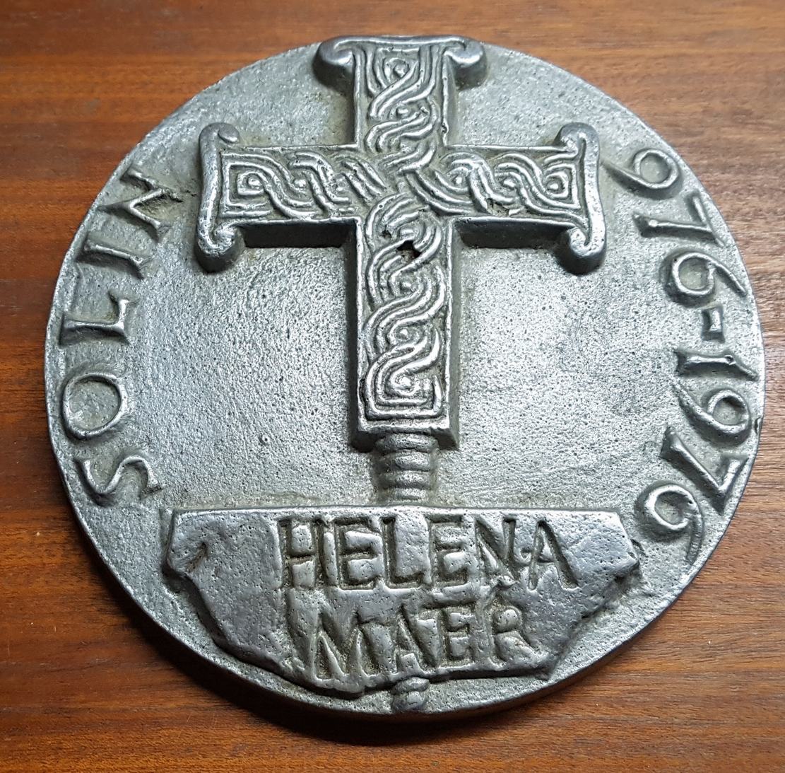 SOLIN, HELENA MATER 976 - 1976 (Hrvatski križ pleter)