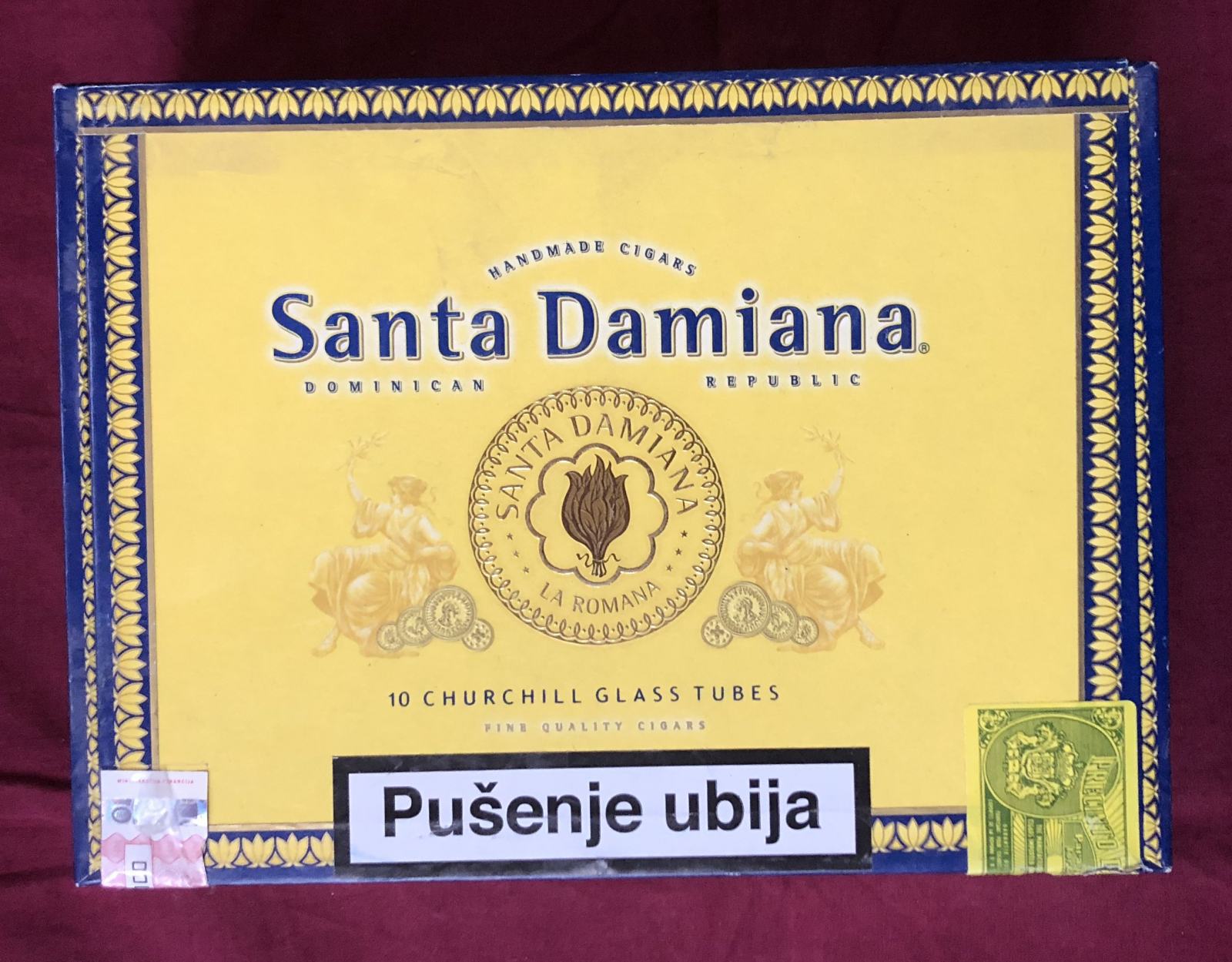 STARA DRVENA KUTIJA OD CIGARA - SANTA DAMIANA