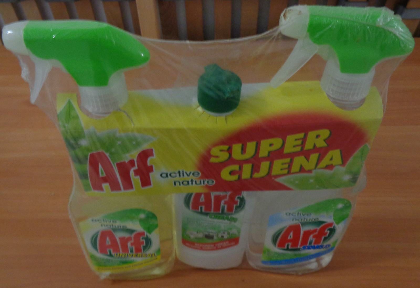 Arf cream 500 ml + Arf universal 750 ml + Arf staklo 750 ml