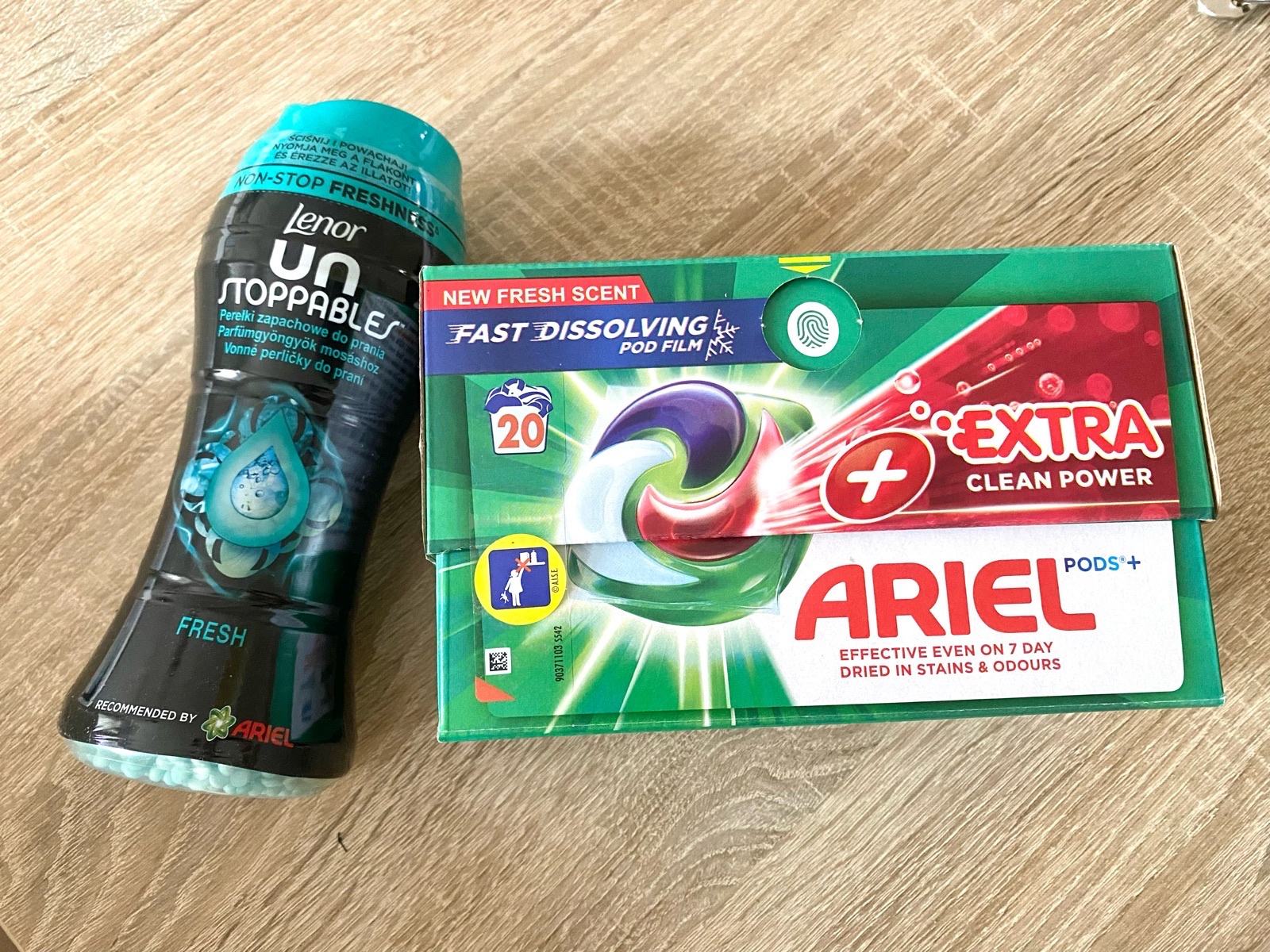 Ariel kapsule + Lenor perlice
