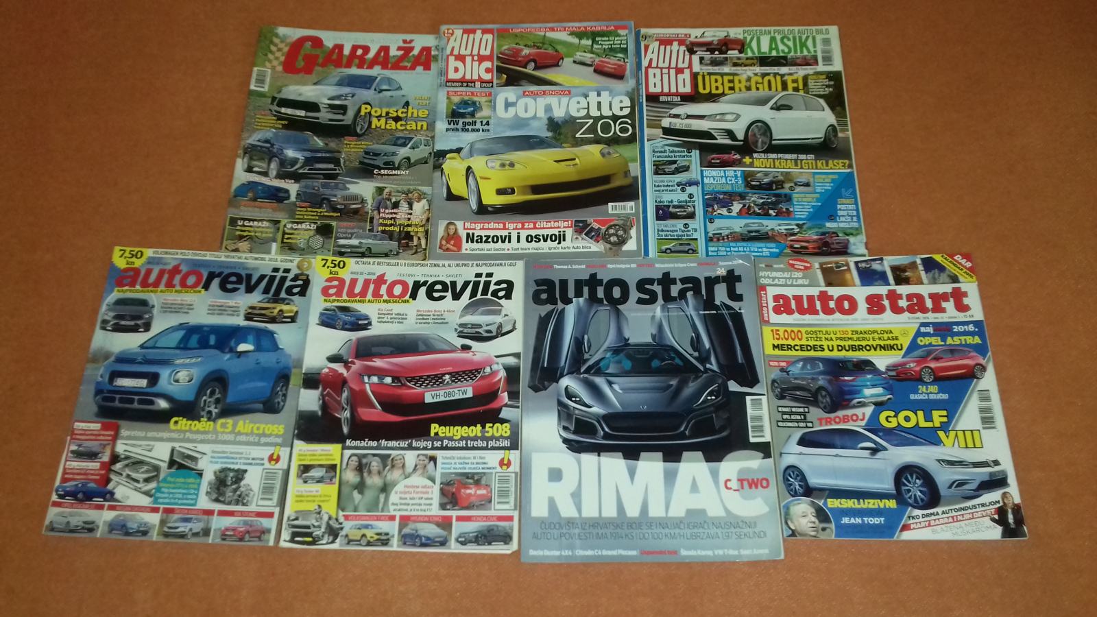 Auto časopisi komplet od 7 brojeva (samo komplet)