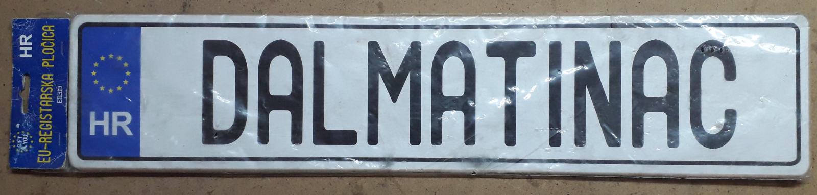 auto tablica DALMATINAC