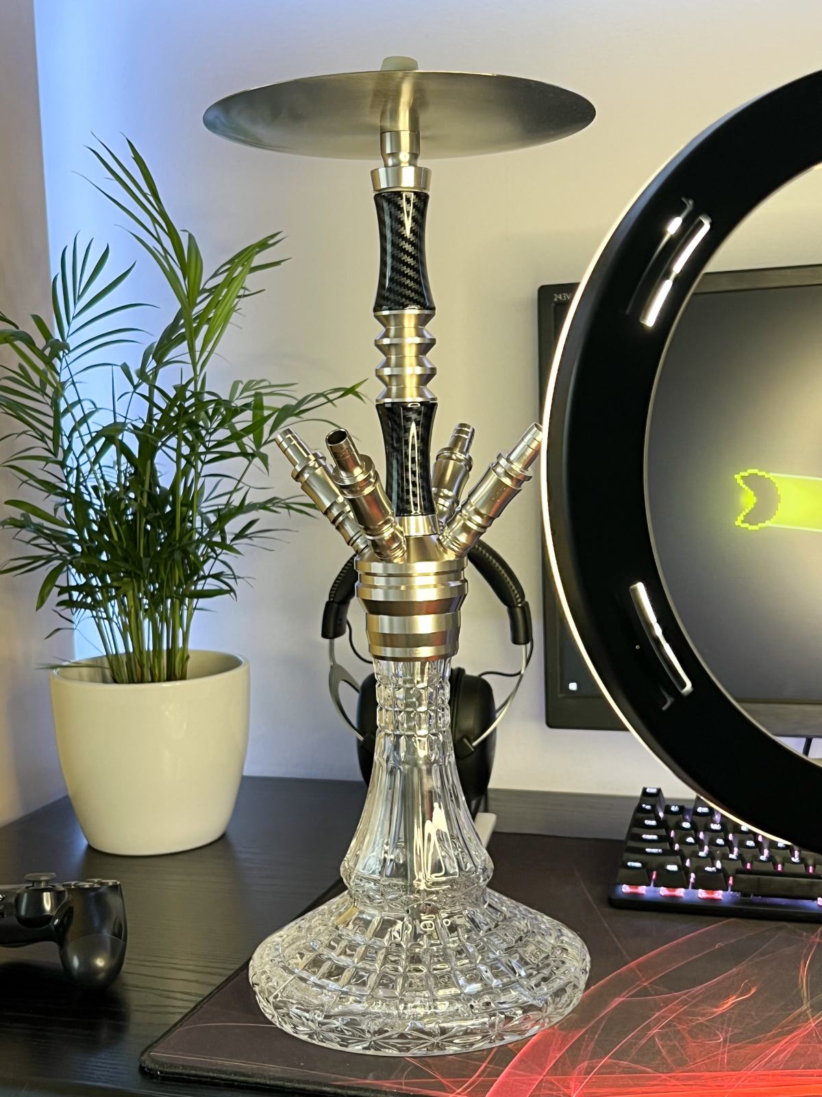 Crystal Carbon Shisha / Nargila komplet *SALE*