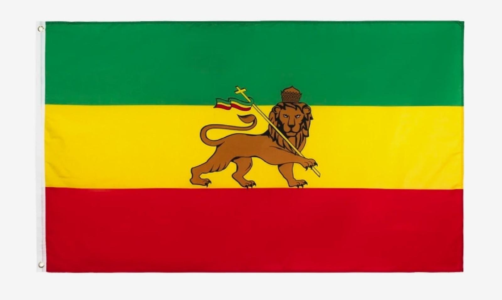 ETIOPIJA, rastafari, velika zastava 150x90cm