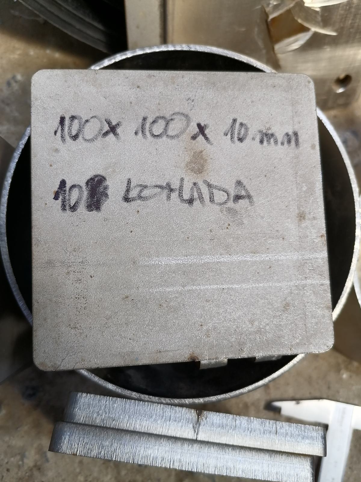 Inox limovi, ploče 100×100×10mm