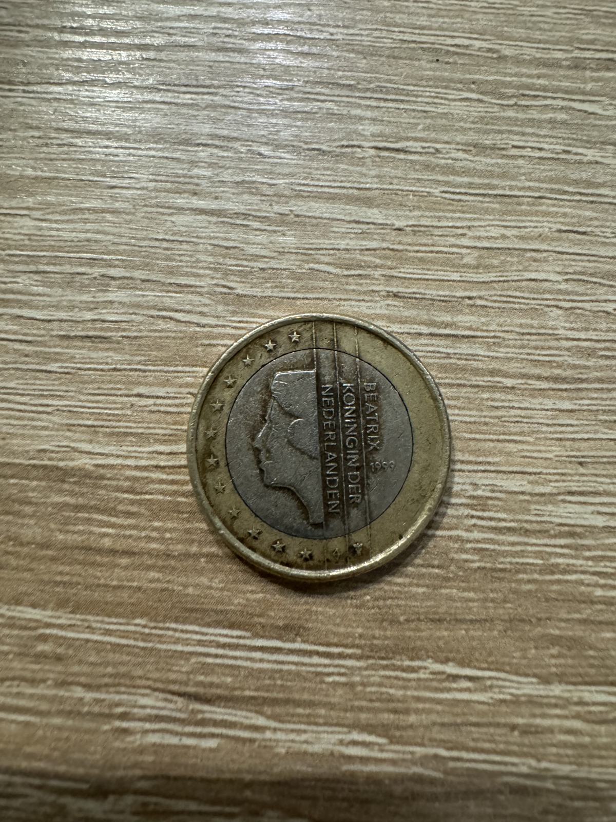 Kovanica od 1€ beatrix koningin der nederlanden 1999