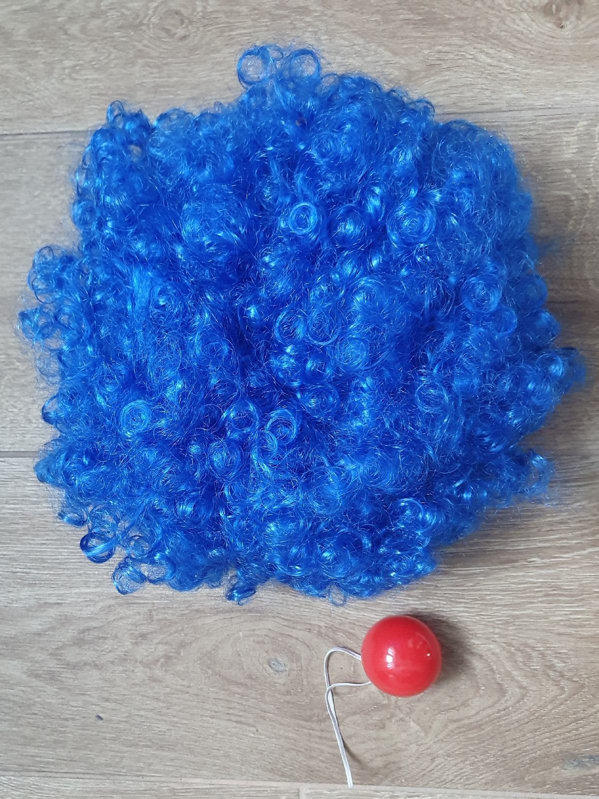 NOVO Maska klauna - Perika i svjetleći nos