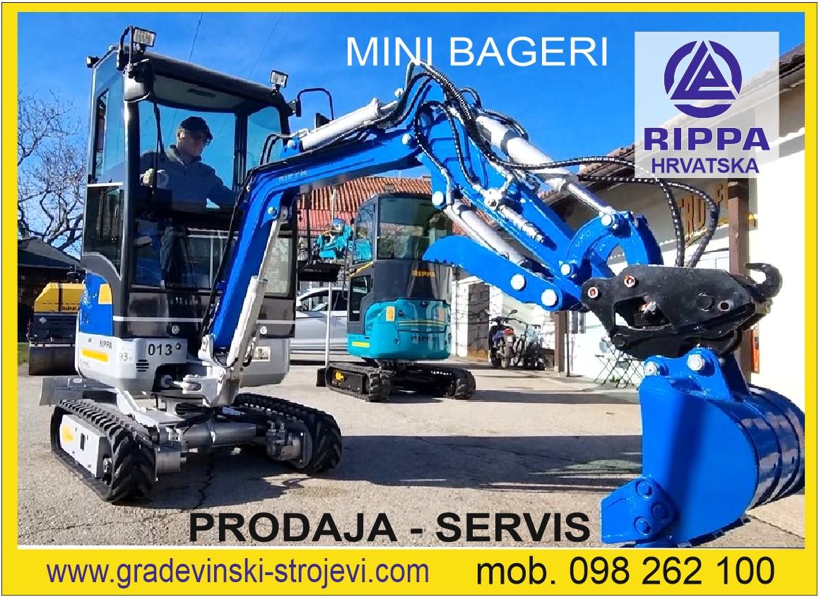 Mini bager RIPPA 2T, Top model,kubota /AKCIJA