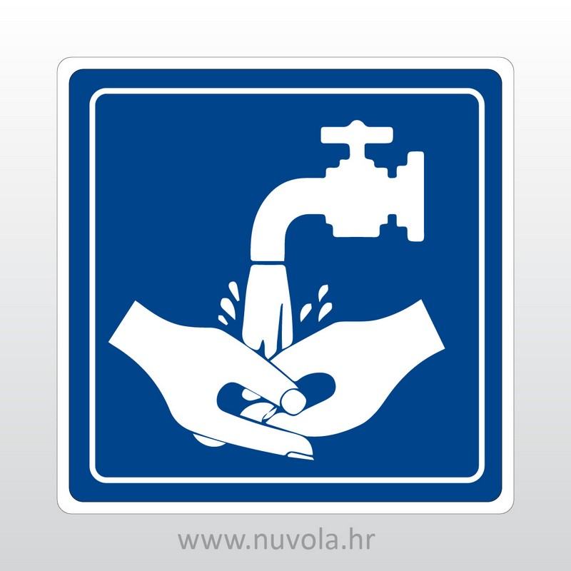 Naljepnica, znak, oznaka - Voda za pranje ruku