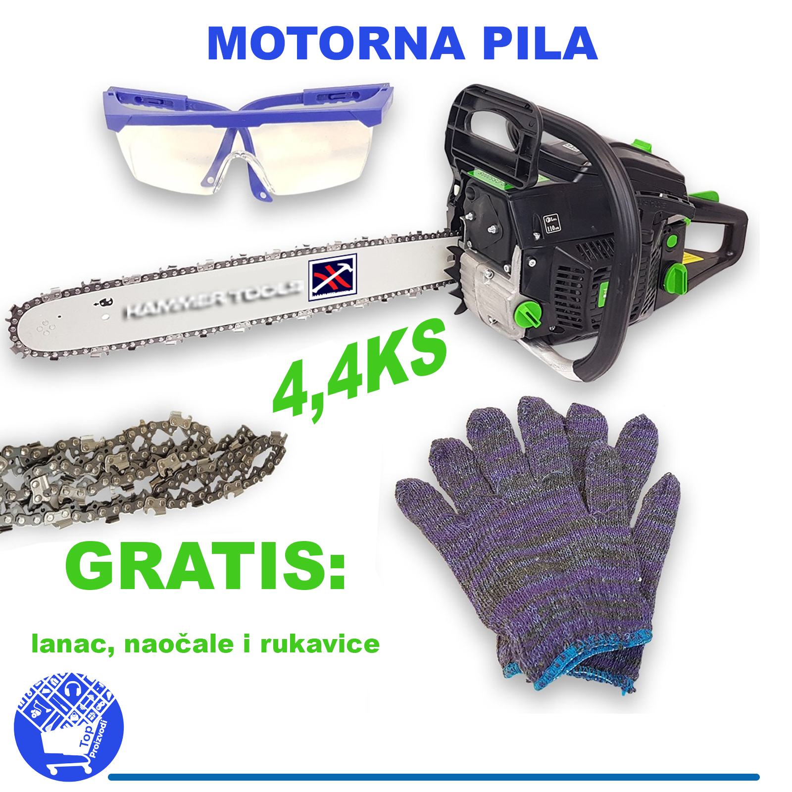 PILA 4,4KS SA PUNOM OPREMOM