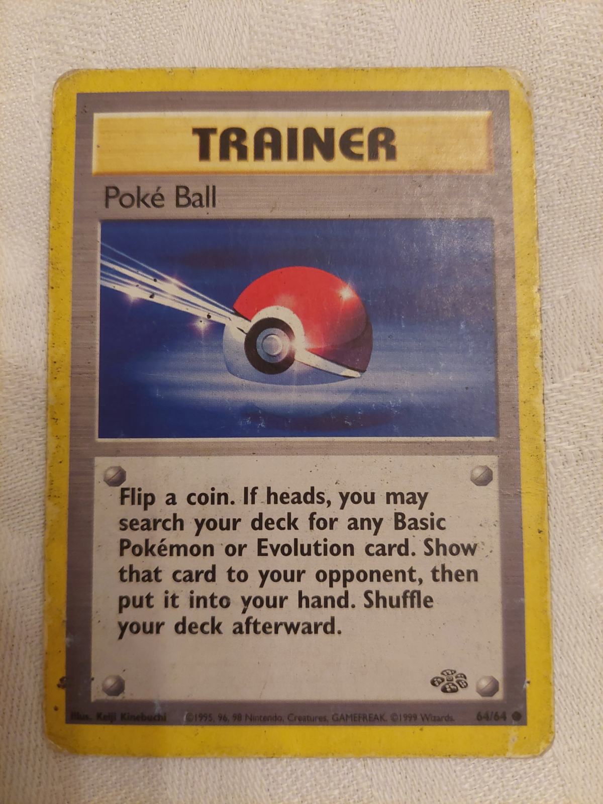 Pokemon karta trainer poke ball