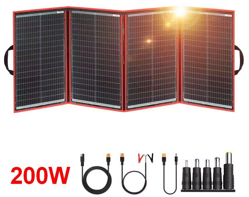 Prijenosni sklopivi solarni panel 200W - NOVO
