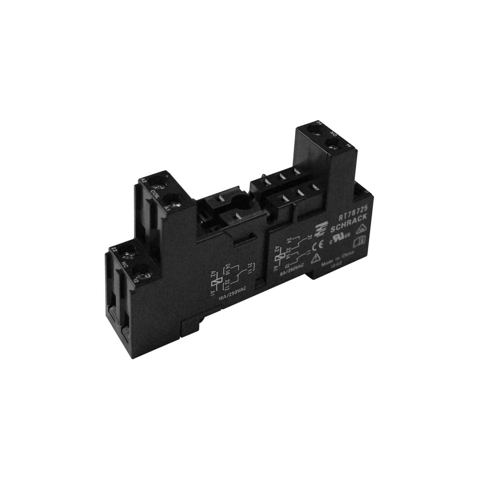 Schrack podnožje 8-polno l/O 5,0 za XT, RT2x, RT3x, RT4x releje