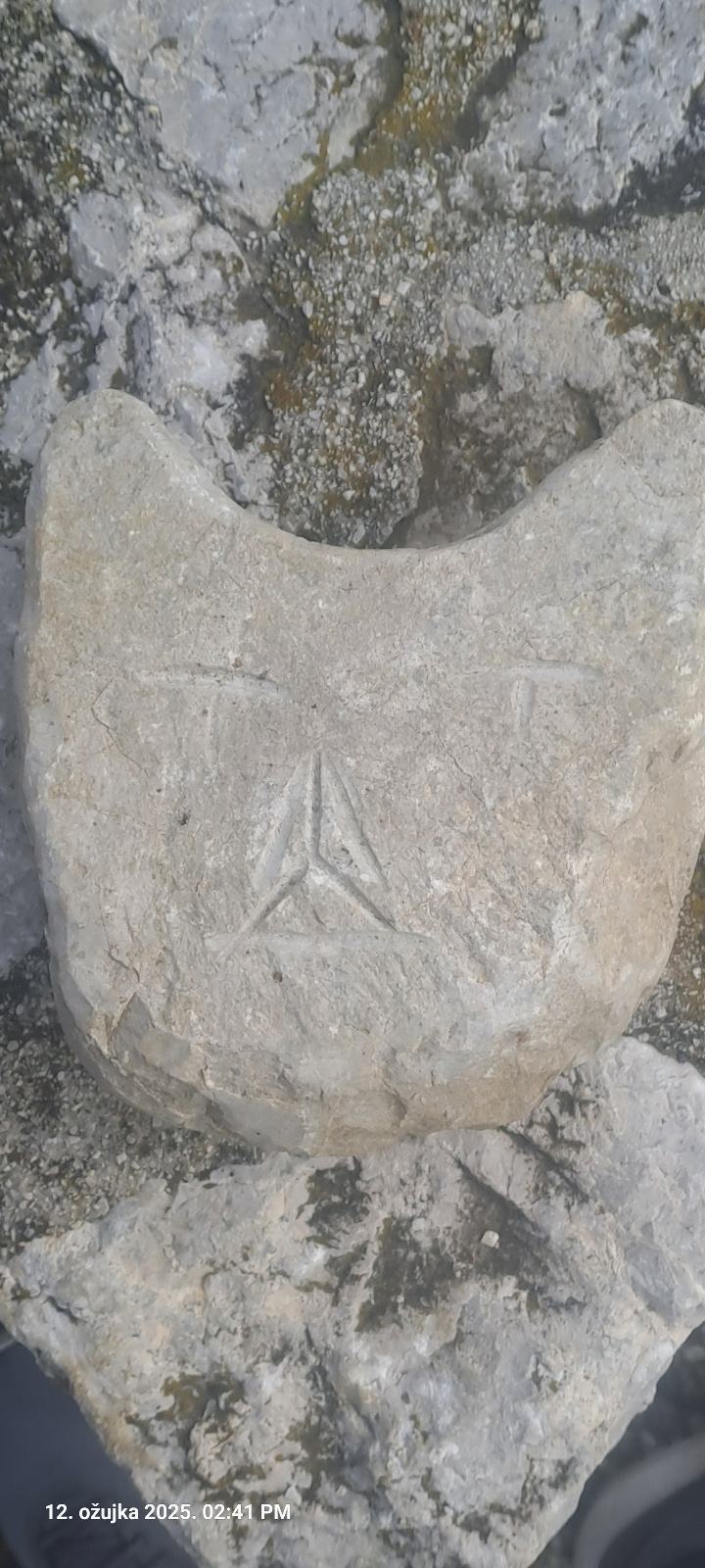 Skulptura (glava mačka)od kamena