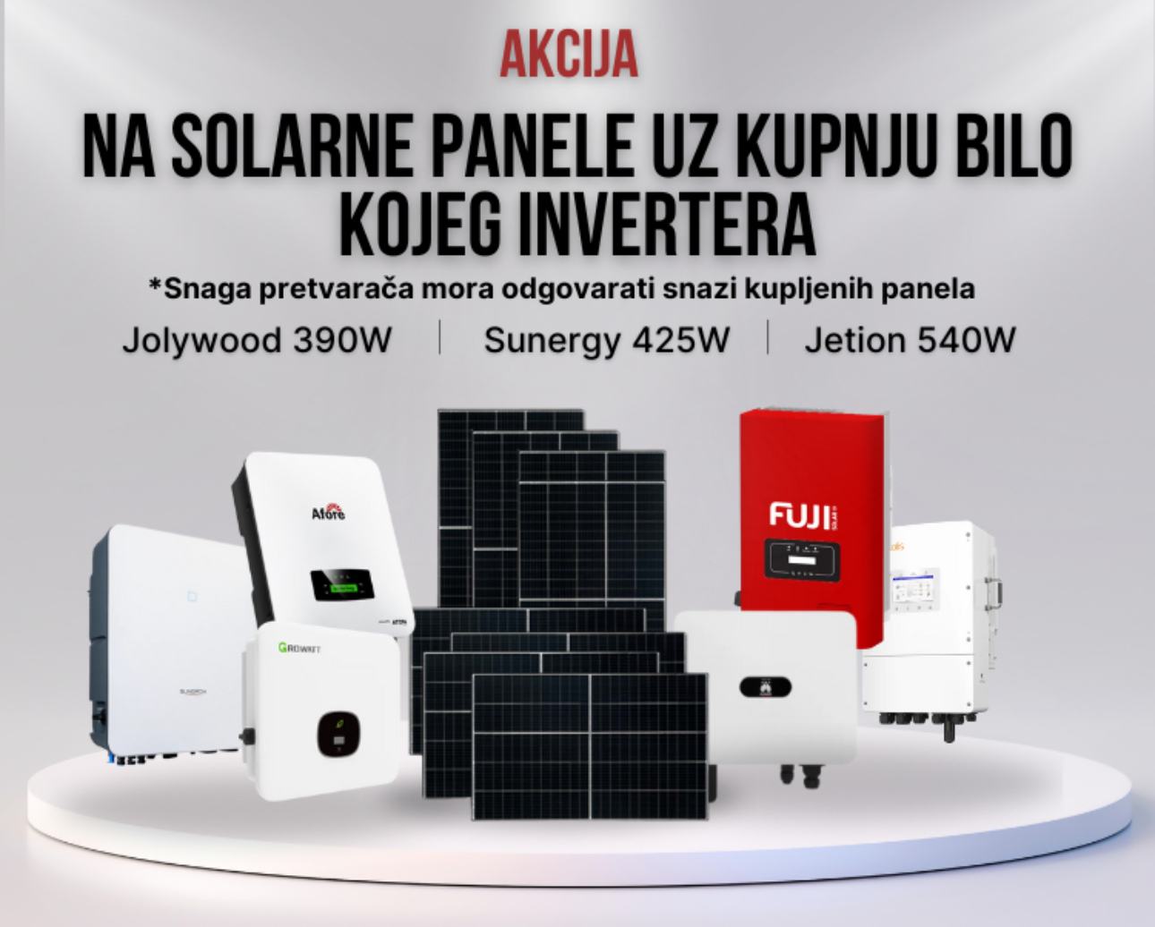 Solarne elektrane 3kW 2568€ 10kW 6750€ “ključ u ruke” Solarni Paneli