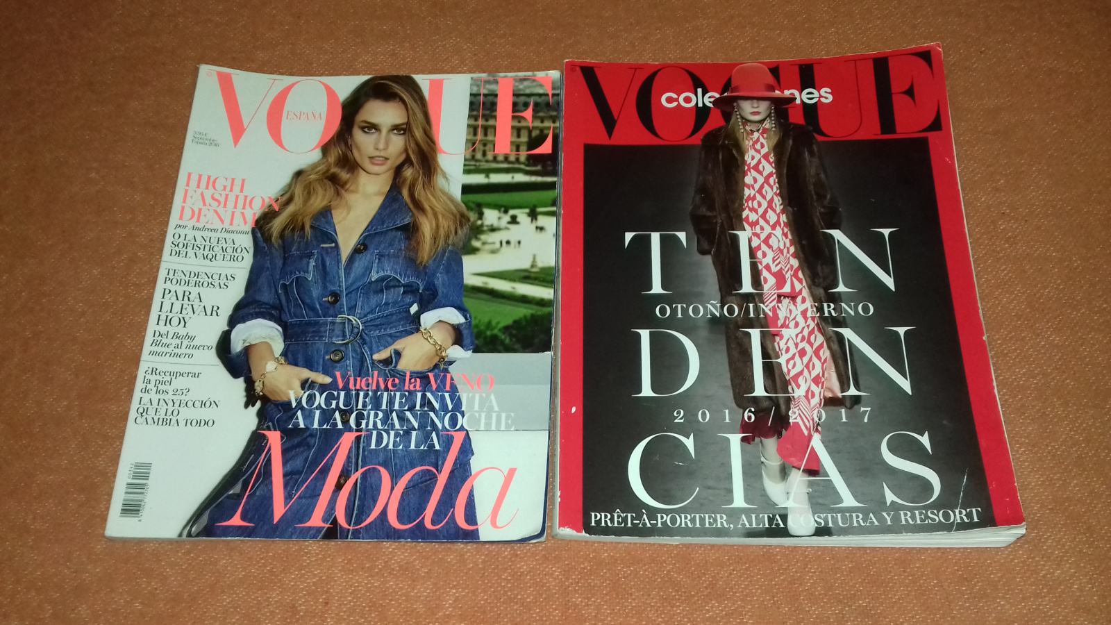 Španjolski Vogue časopisi - 2 komada - 2016/2017. g. (samo komplet)