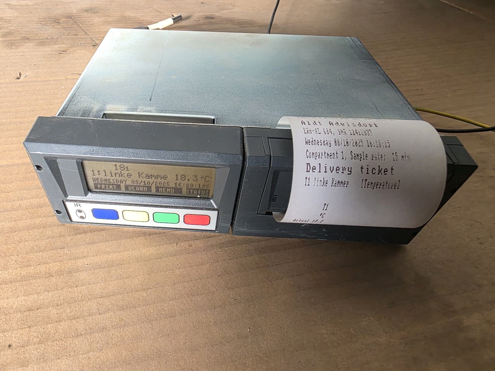 Stampac data loger termo king carrier delovi