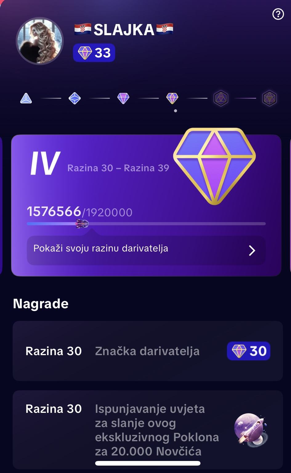 Tik tok profil 33 level