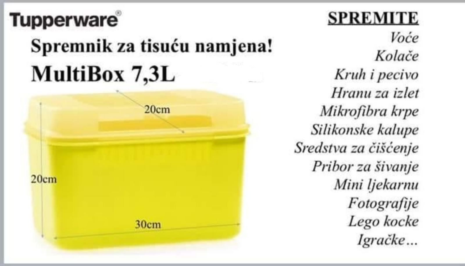 Tupperware Multibox 7,3 L