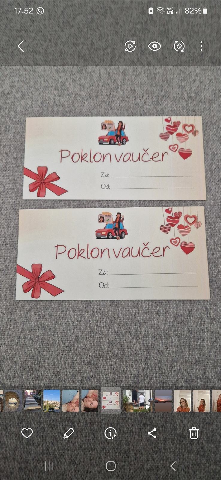 vaucer za poklon bon