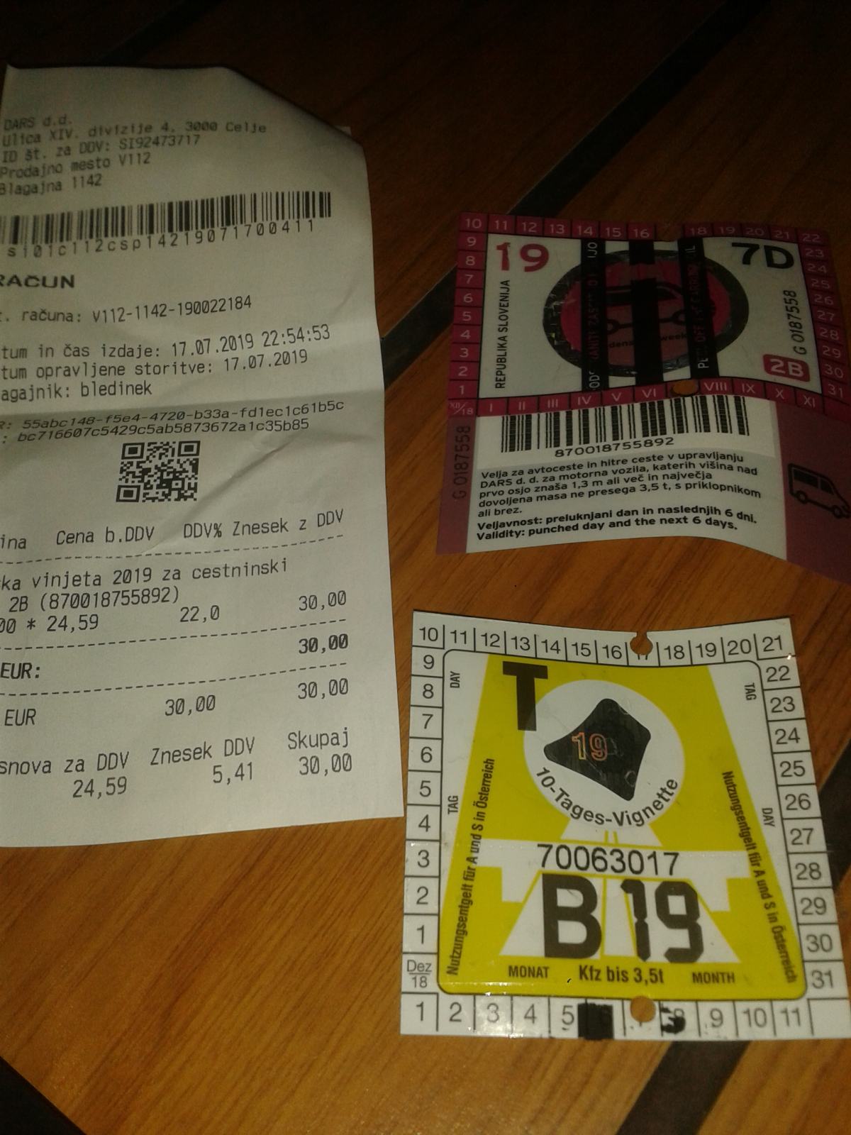 Vinjeta Slovenija Austrija 10 dana