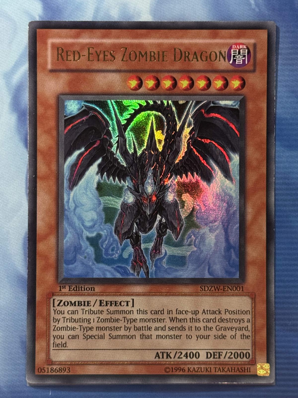 Yu-Gi-Oh! - Red-Eyes Zombie Dragon SDZW-EN001 1st Edition