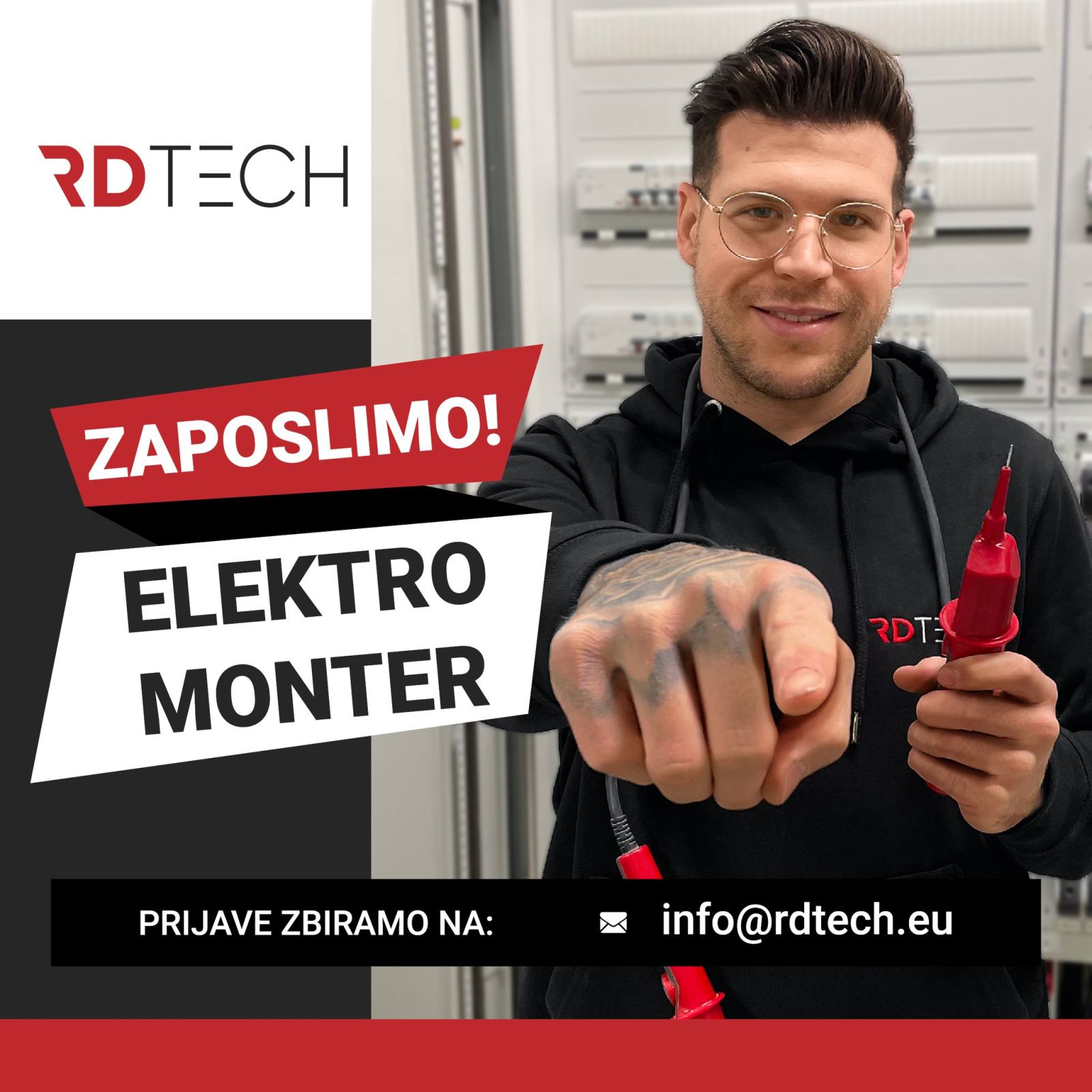 Zaposlimo ELEKTRO MONTERJE