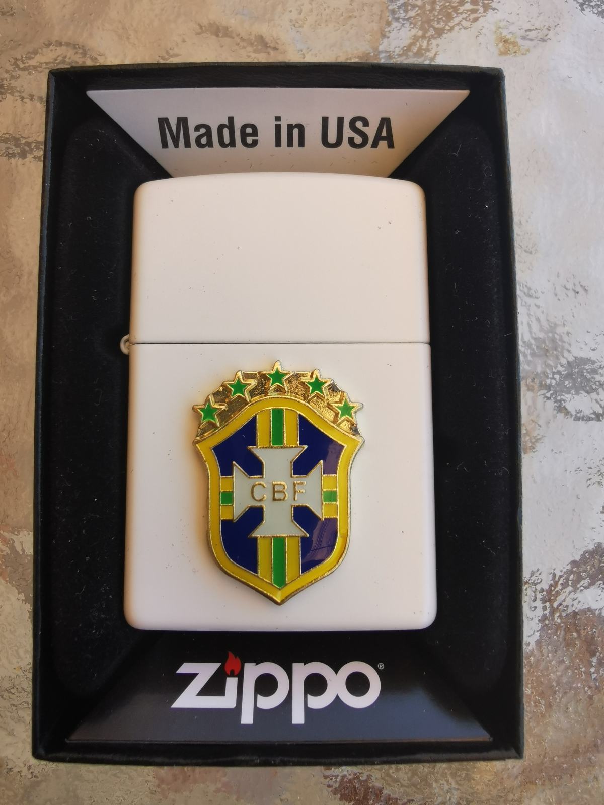 Zippo Brazil Nogomet, Original, Novi