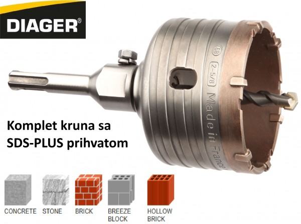 DIAGER KRUNA KOMPLET SDS+ 80mm DG325CD80