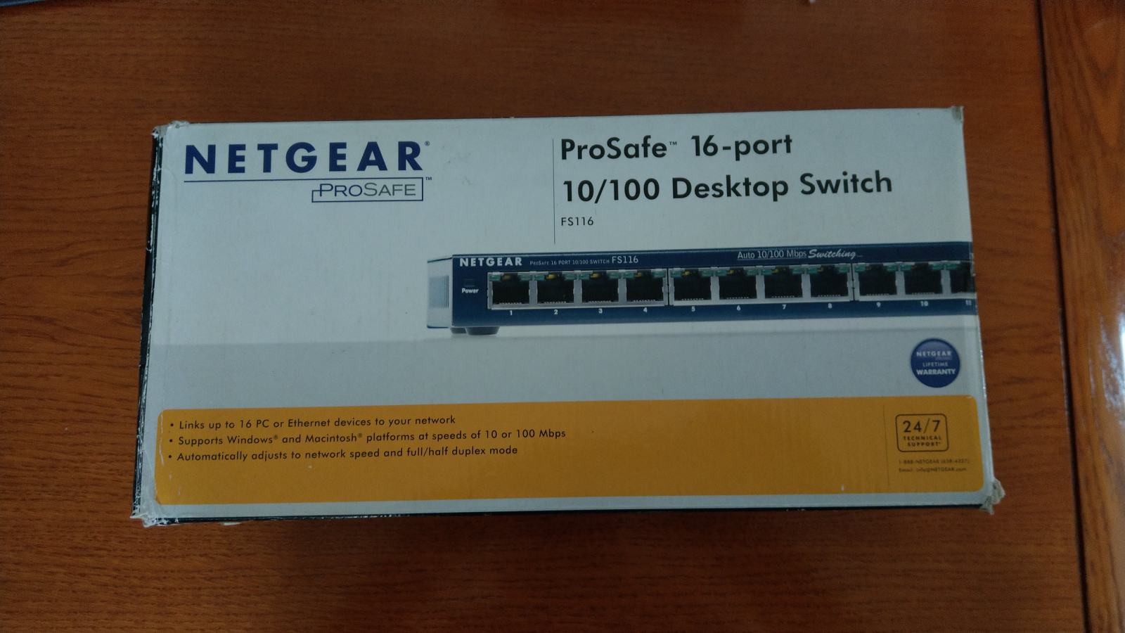 NetGear ProSafe 16 Port 10/100 Novo