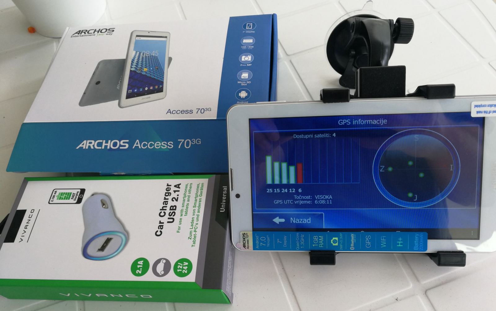 Acros 7 inča profi Navigacaija IGO