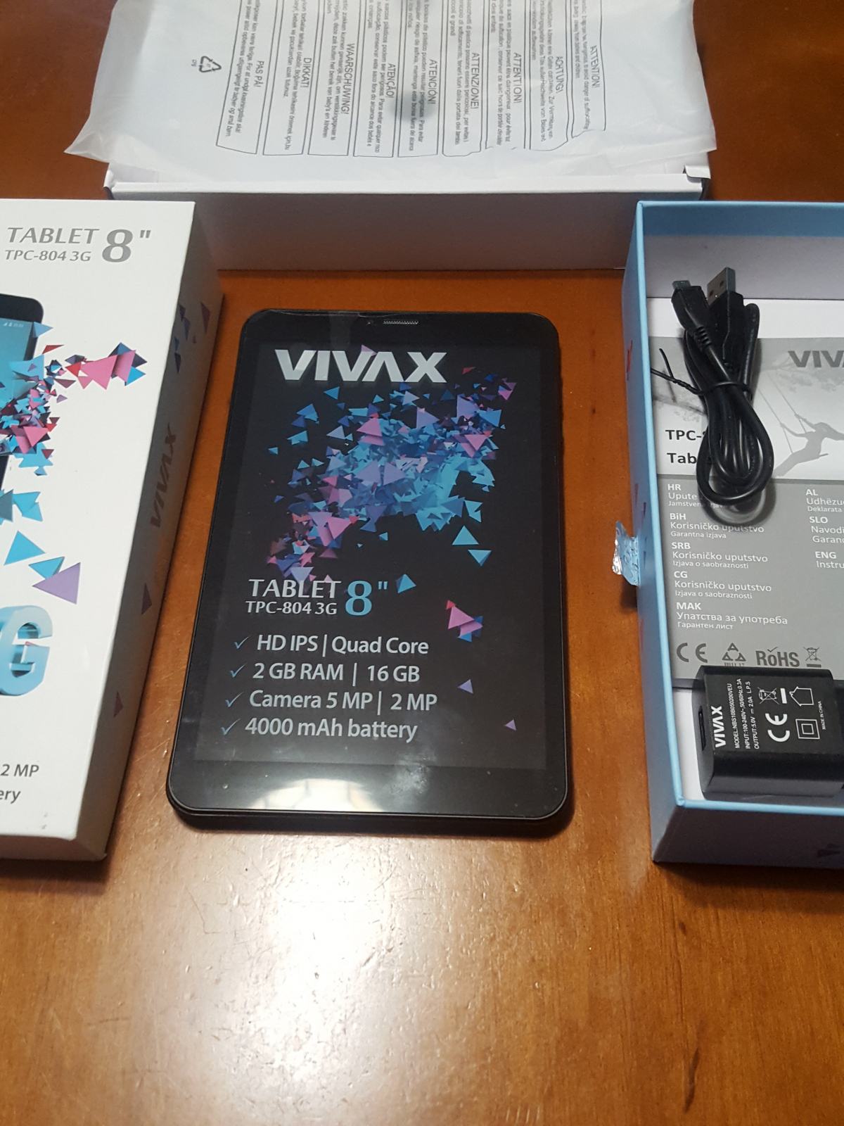 VIVAX TABLET NOVO