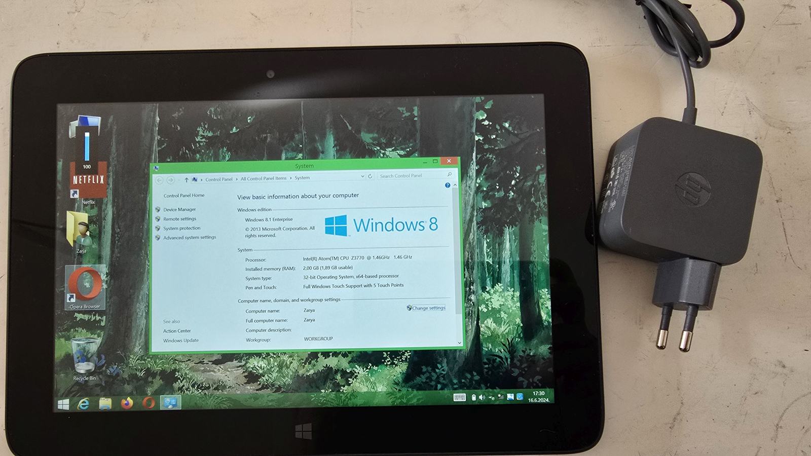 HP tablet Omni10 5600eg Windows