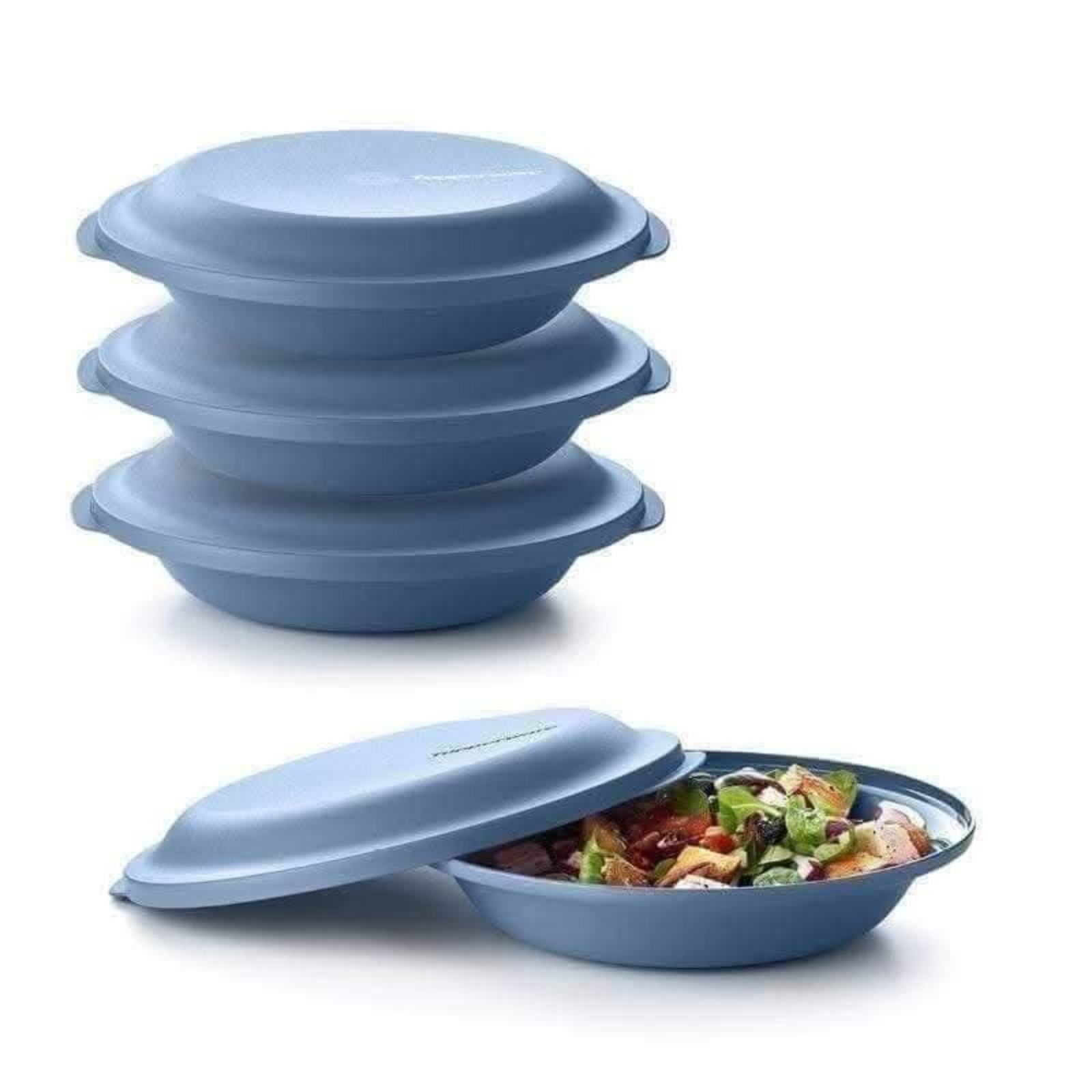 Tupperware Aloha dvostruki tanjuri set 2x plavi