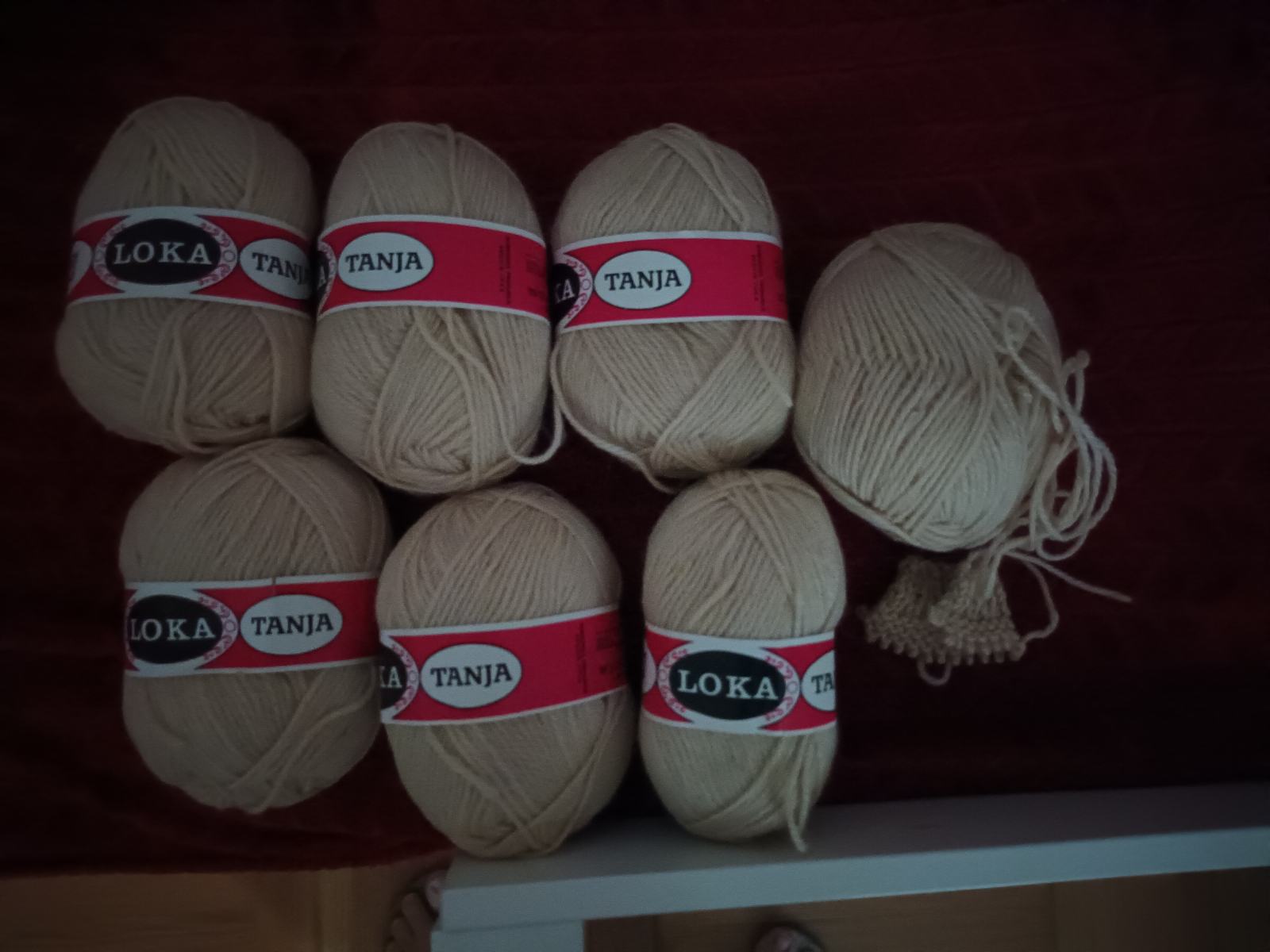 Vuna za pletenje, 7×100gr, Loka, Tanja