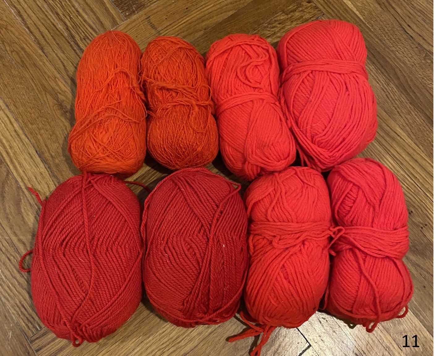 Vuna za pletenje (štrikanje) - Crvena