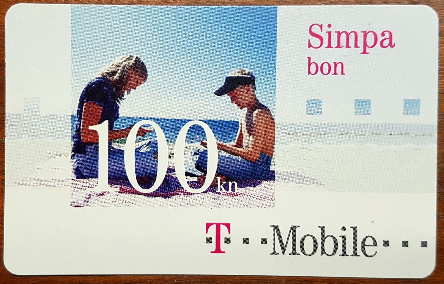SIMPA BON 100 KUNA, T-MOBILE, 31.8.2009.