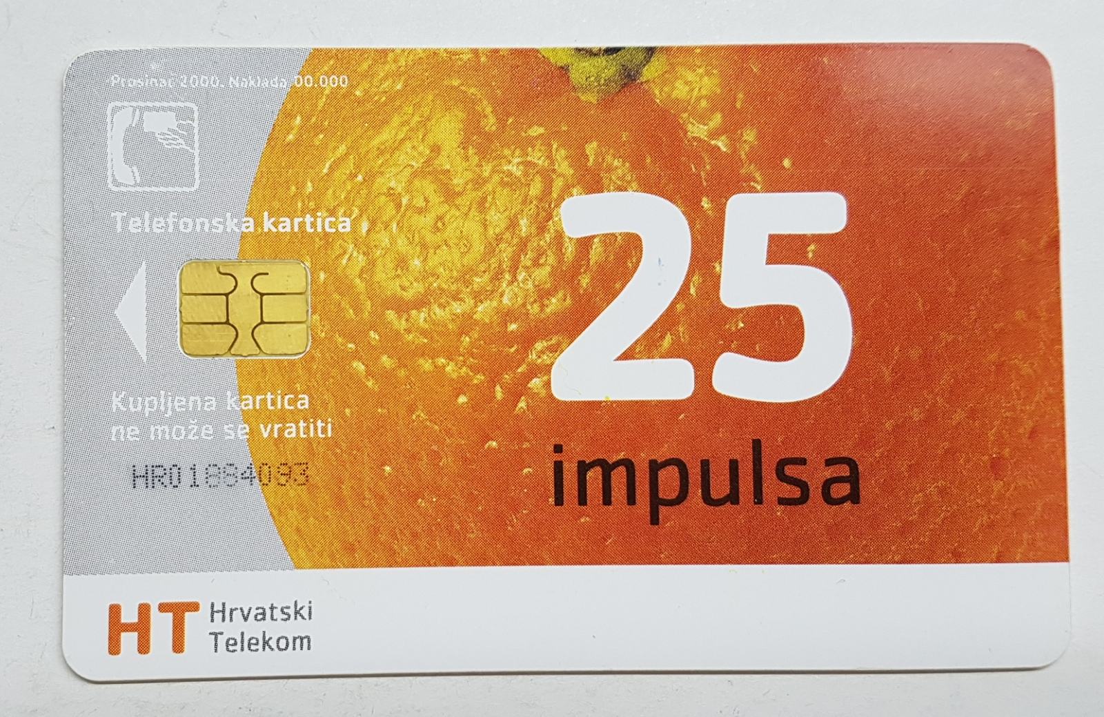 TEL. KARTICA, HT TELEKOM, 25, 2000. g.