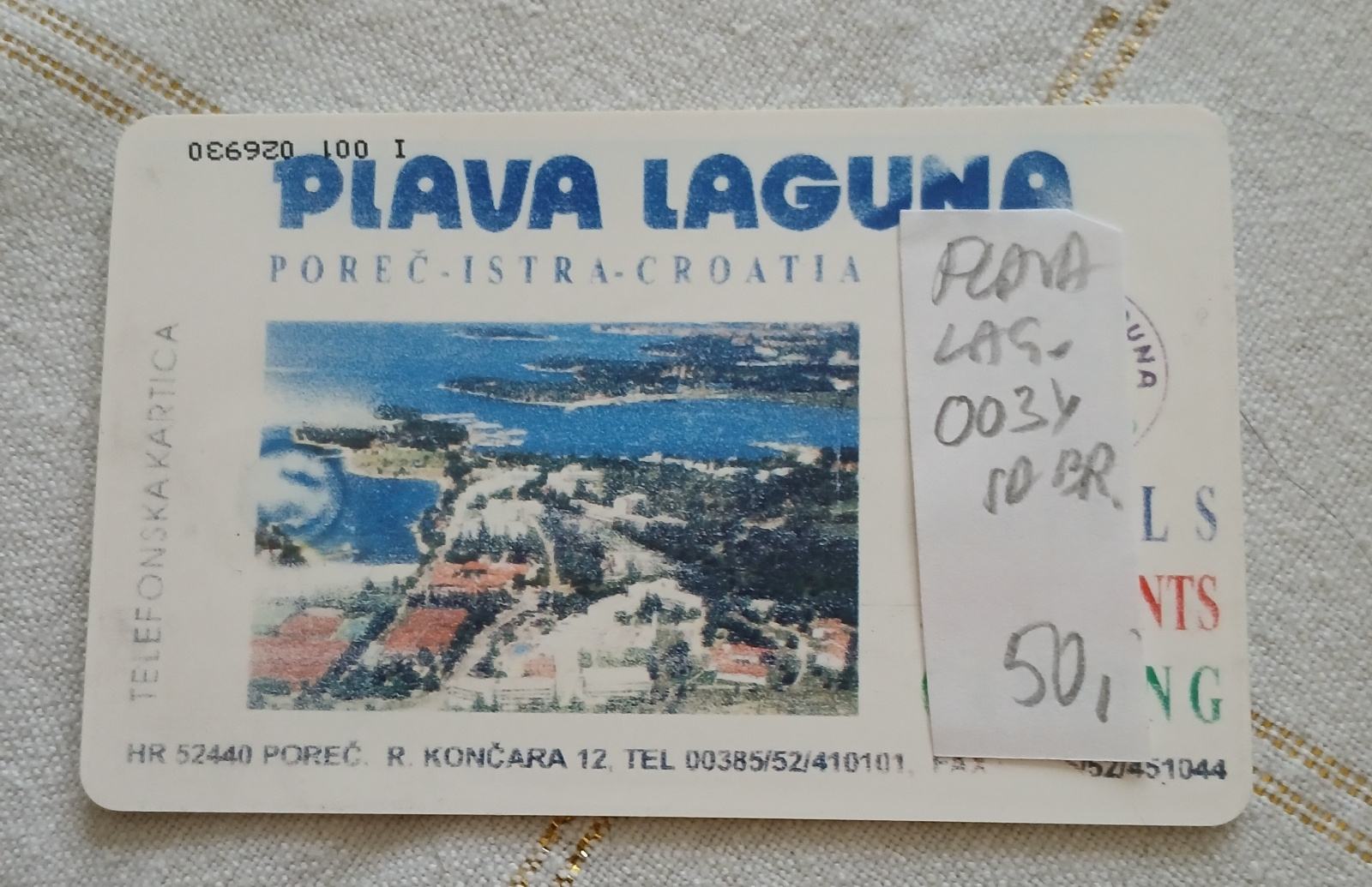 Tel.kartica Plava laguna 50 impulsa