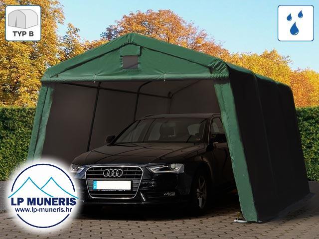Šator garaža 3,3x4,8m, Premium, PVC 500 g/m2, novo