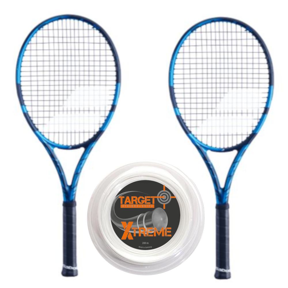 Babolat Pure Drive Tour 2021 x 2 + Target Xtreme 200 m