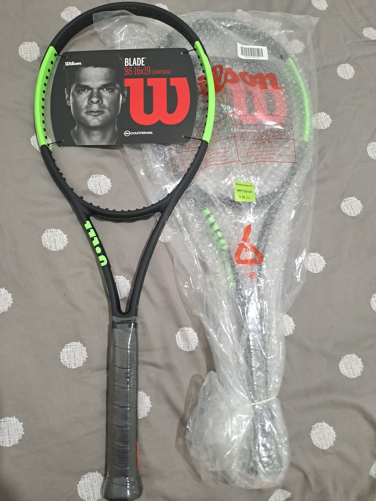 2 reketa Wilson Blade 98 V8 16X19 Countervail Special edition