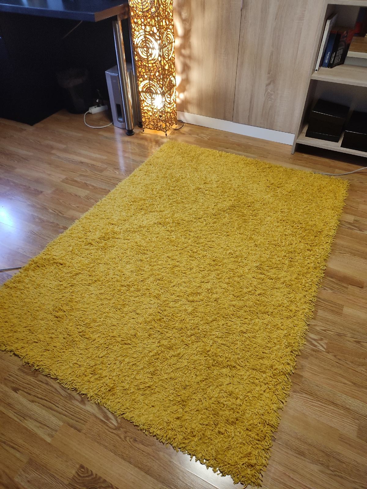 tamno žuti čupavi tepih 120*170