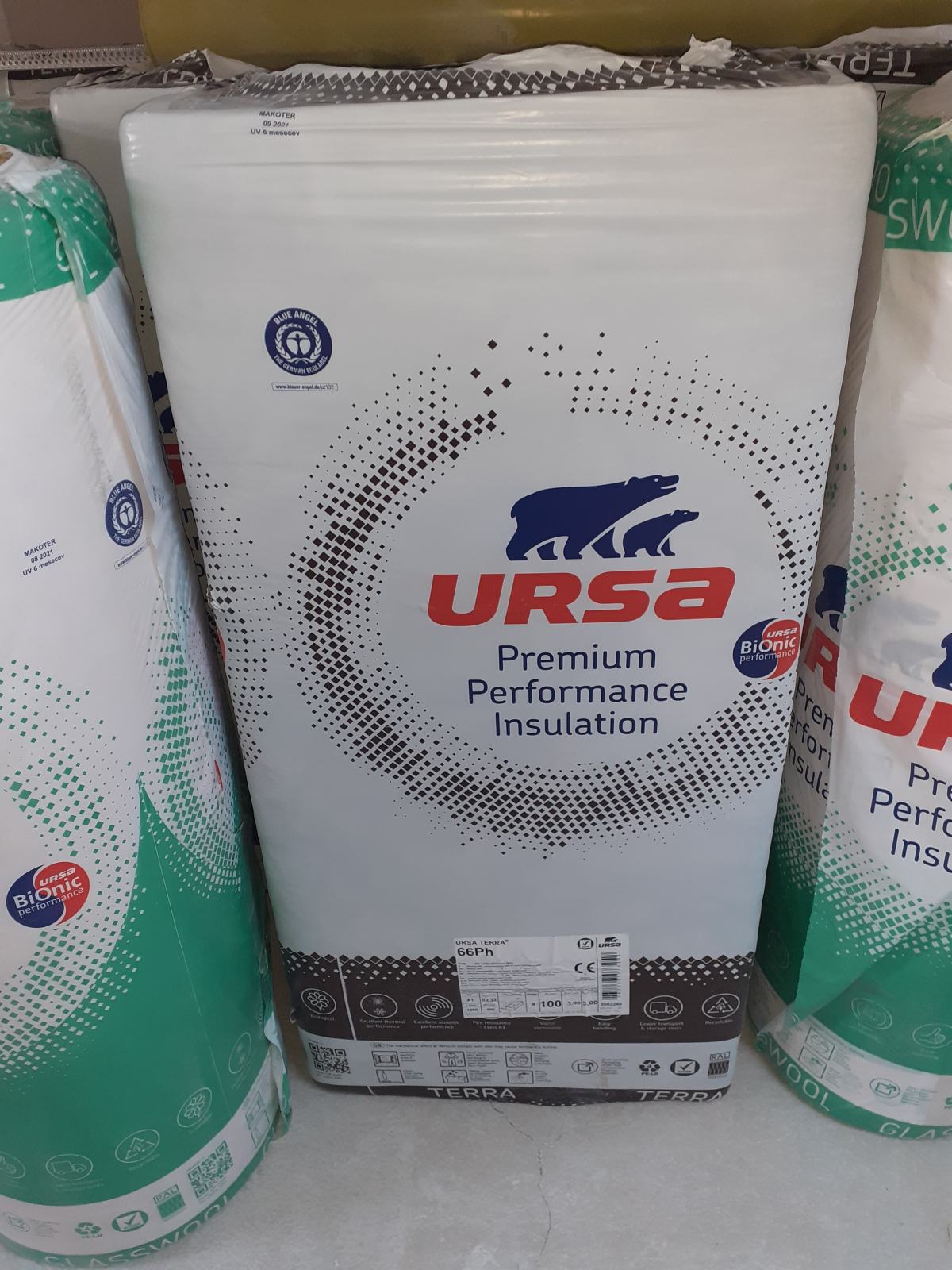 Mineralna staklena vuna URSA TERRA 66Ph, 10 cm