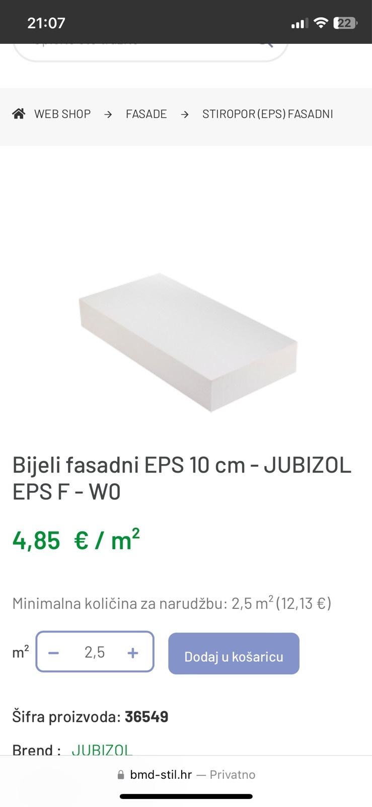 Stiropor 10 Cm Cijena